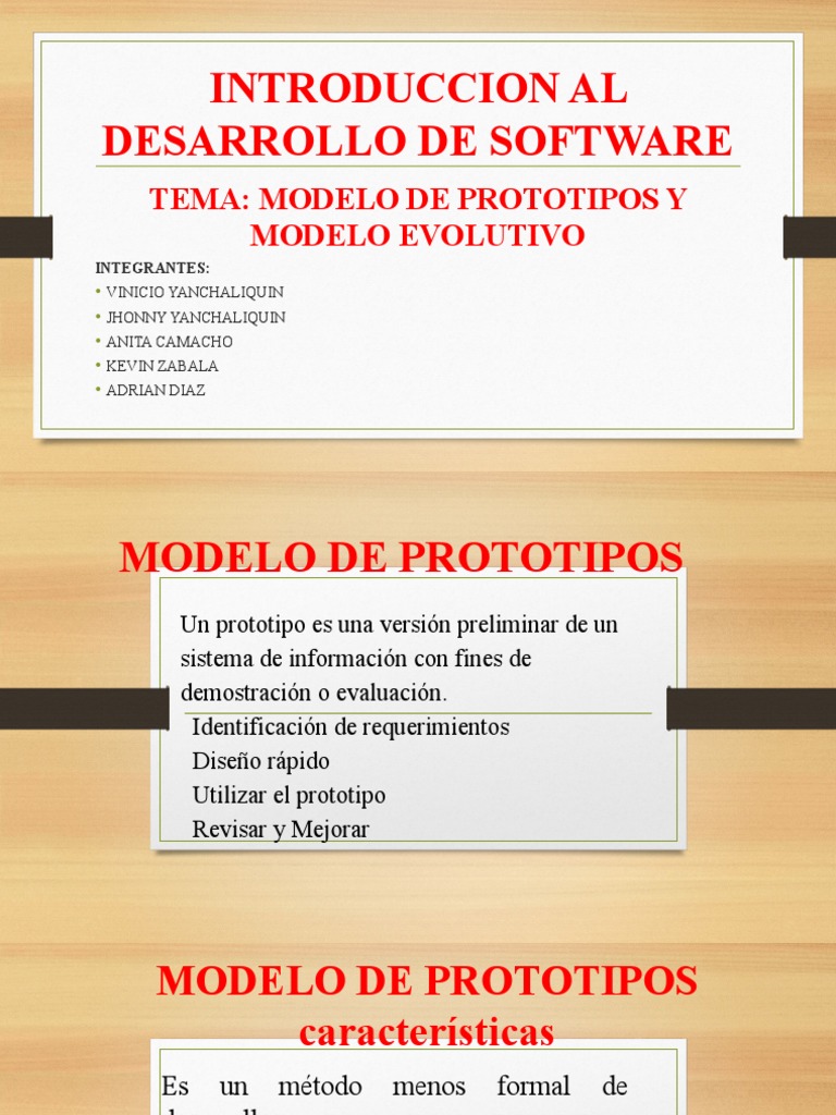 Modelos de Prototipos y Evolutivo | PDF | Software | Ingeniería de software