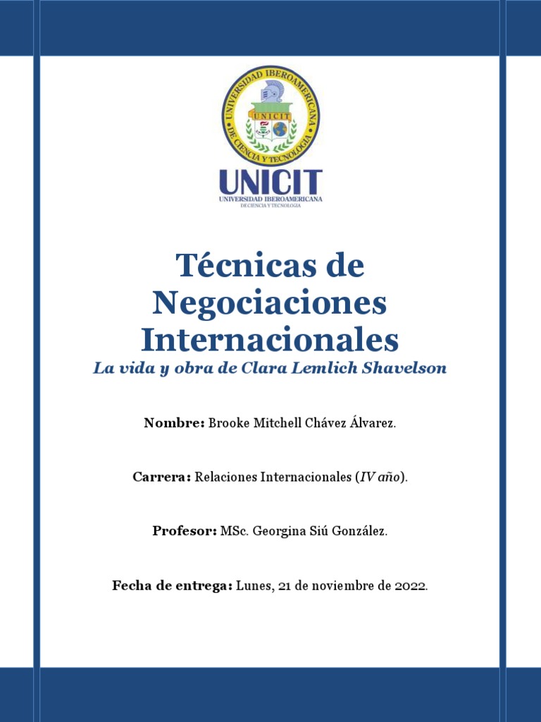 La Vida y Obra de Clara Lemlich Shavelson (Investigación) (TNI) | PDF ...