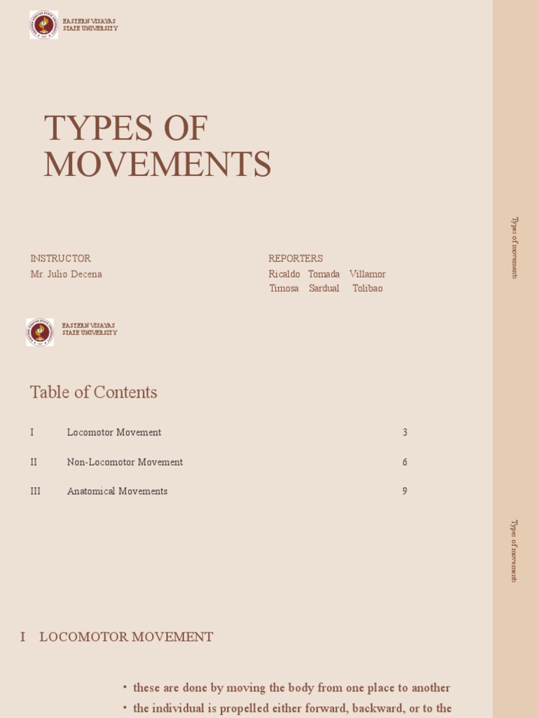 PE Report | PDF | Anatomical Terms Of Motion | Anatomical Terms Of Location