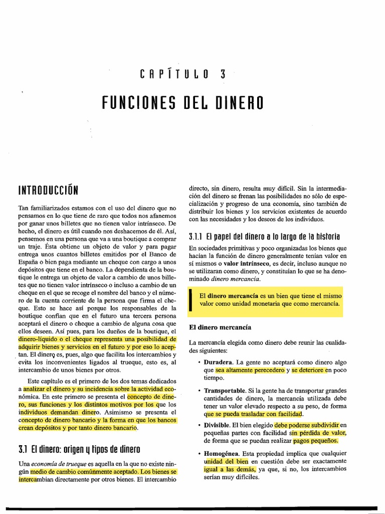 s02 - Lectura Dinero | PDF | Dinero | Bancos