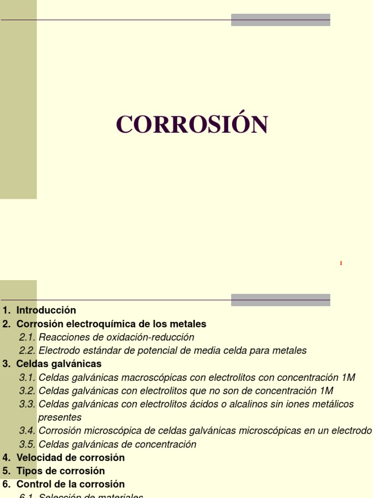 Tema 9. Corrosion | PDF | Corrosión | Redox