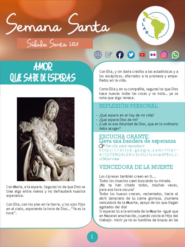 Subsidio Sábado Santo | PDF | Jesús | Creencia religiosa y doctrina