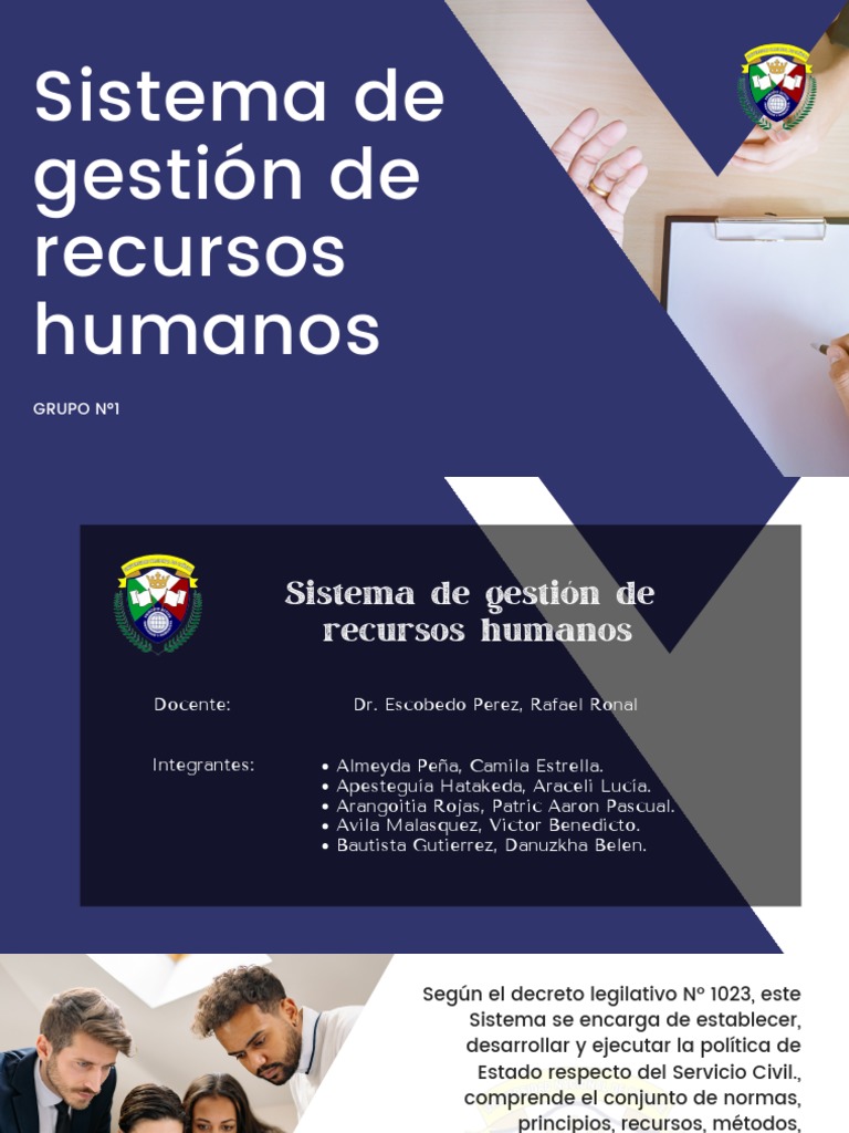 Semana #13 - Sistema de Gestion de Recursos Humanos - Grupo 1 | PDF | Planificación | Gestión de ...