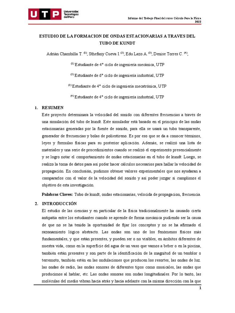 Avance 5 - Trabajo Final CAF3 | PDF | Olas | Sonido