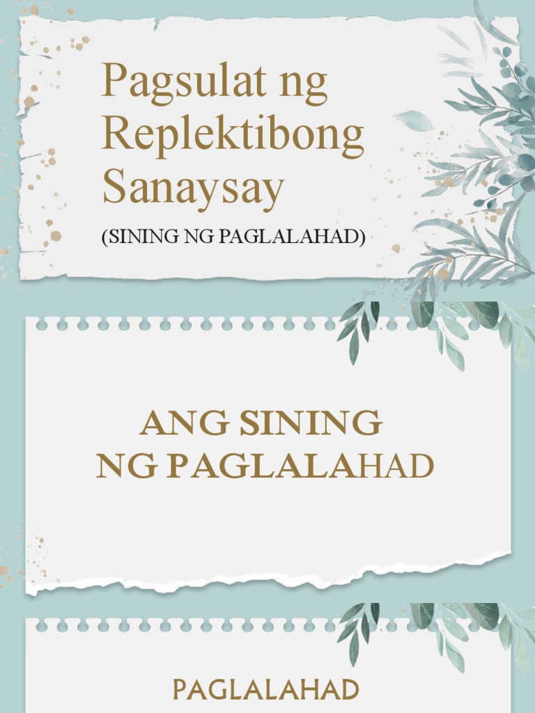 Report Filipino | PDF