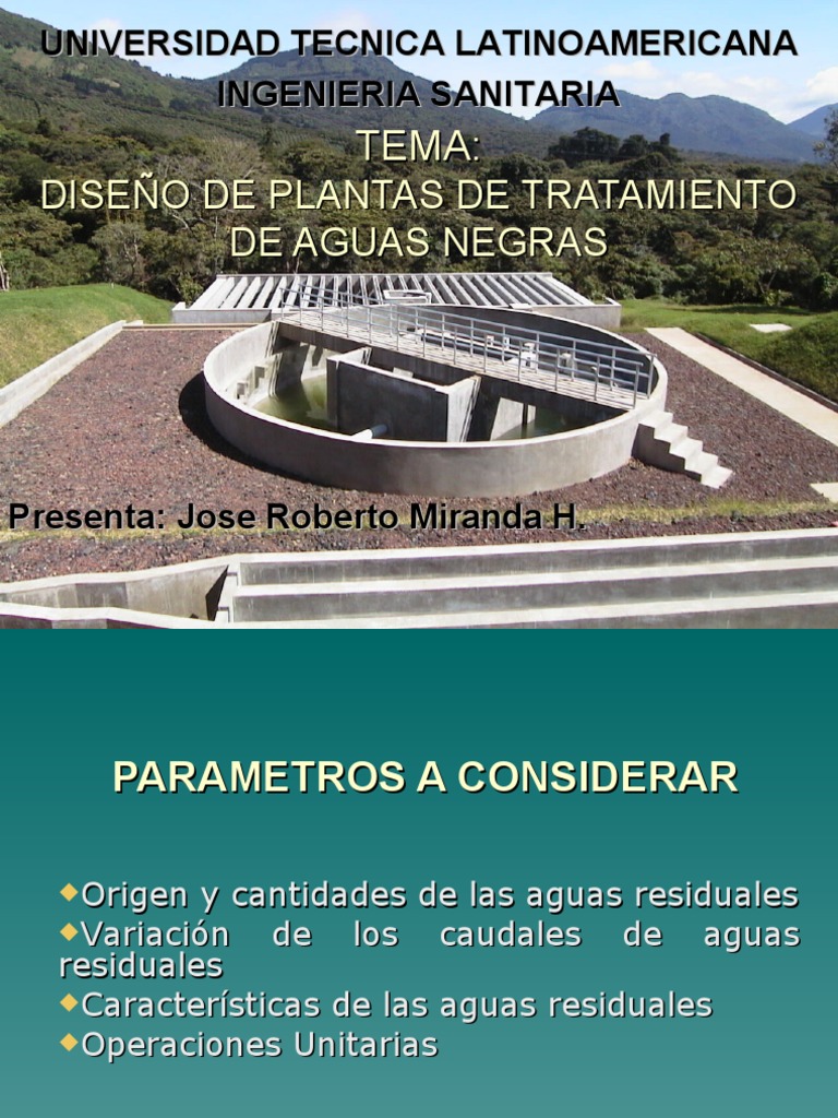 3 - Diseño de Plantas de Tratamiento de Aguas Negras | PDF | Aguas residuales | Tratamiento de ...