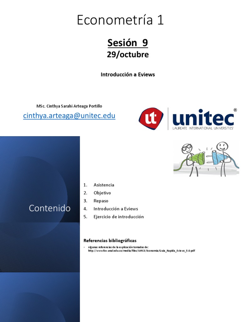Sesión 10 Introducción A Eviews | PDF | Econometría | Mínimos cuadrados ordinarios