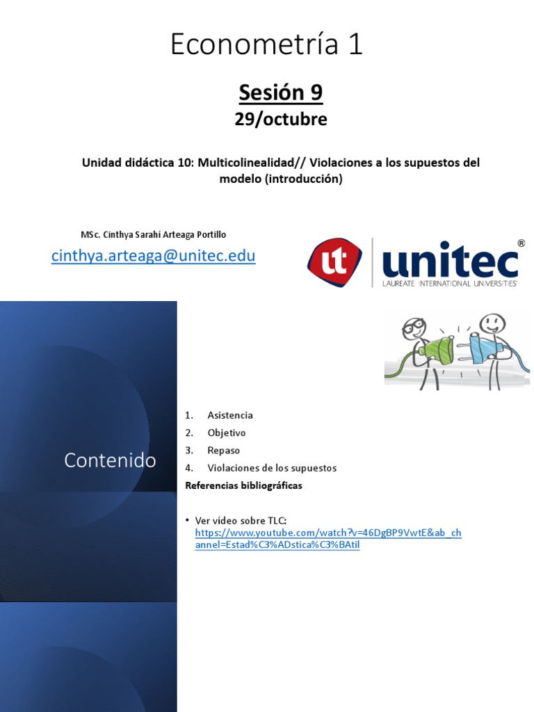 Sesión 9 MCO Supuestos Detalles de Cumplimiento | PDF | Econometría | Mínimos cuadrados ordinarios