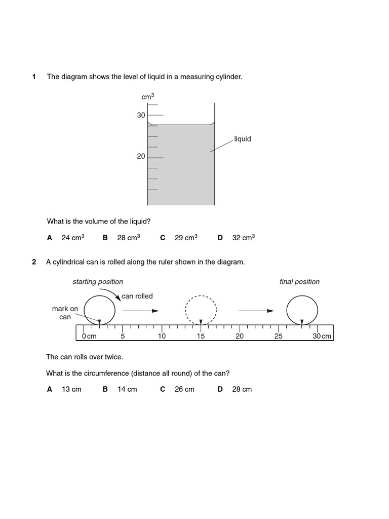 Physics Classified Paper 1 002 015 Length and Time | PDF | Volume | Length