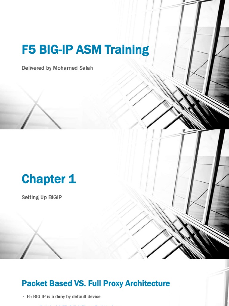 F5 BIG-IP ASM Training Overview | PDF | Hypertext Transfer Protocol ...