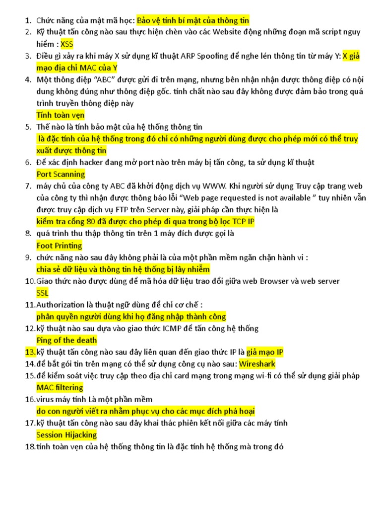 ATTT Đã G P 1 | PDF