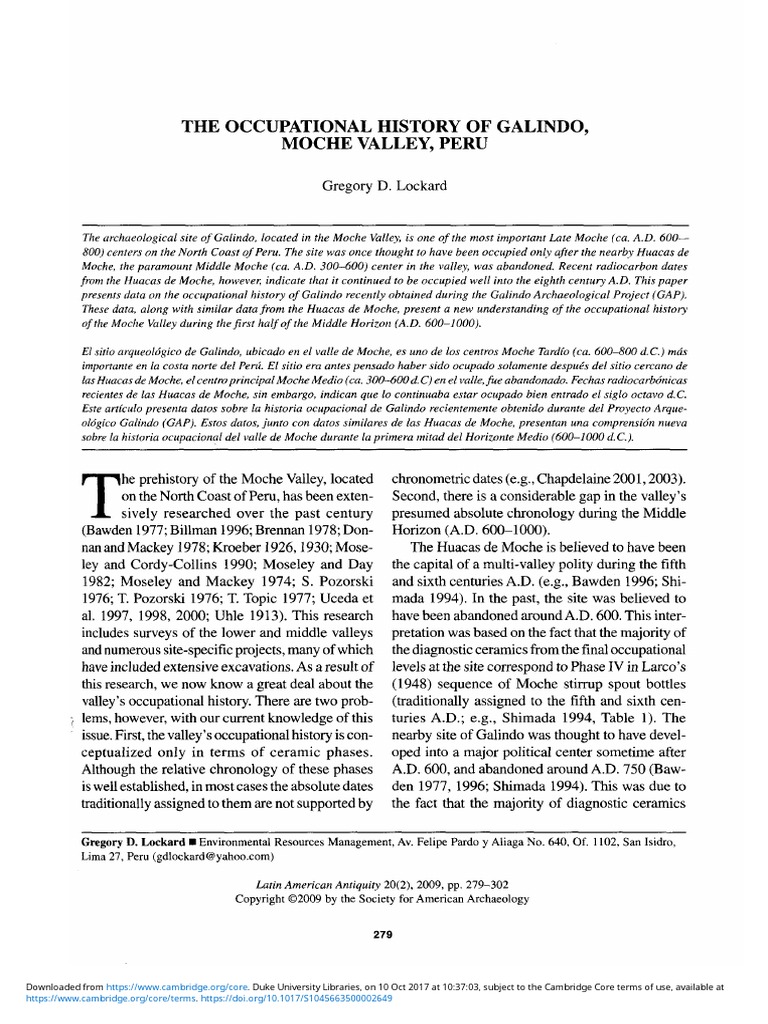 GALINDO - Gregory D. Lockard 2009 Latin American Antiquity Vol. 20 No ...