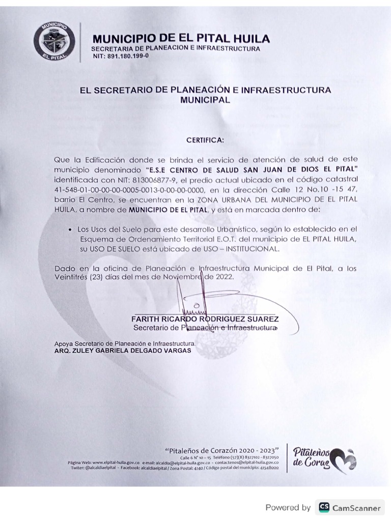 Certificado Alcaldía | PDF