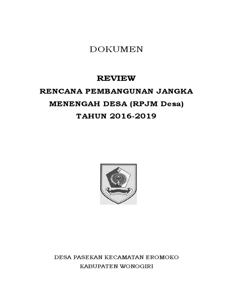 Review RPJMDes New | PDF