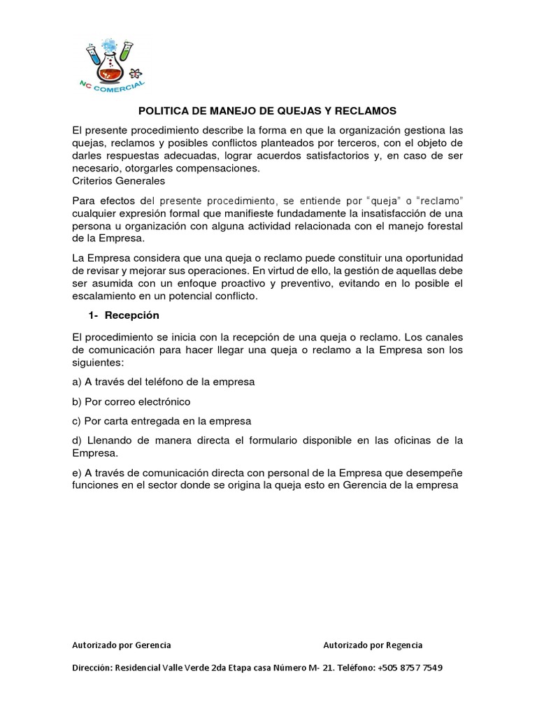 Manejo de Quejas y Reclamos | PDF | Business | Comunicación