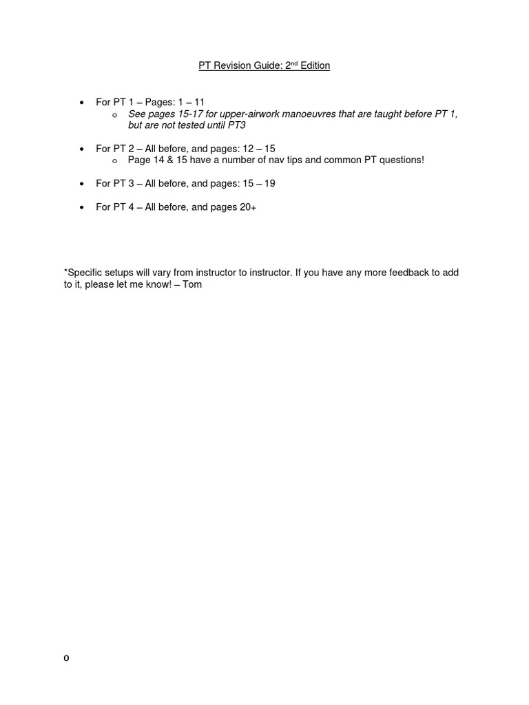 Pilot Training Revision Guide | PDF | Aerospace Engineering | Aviation ...