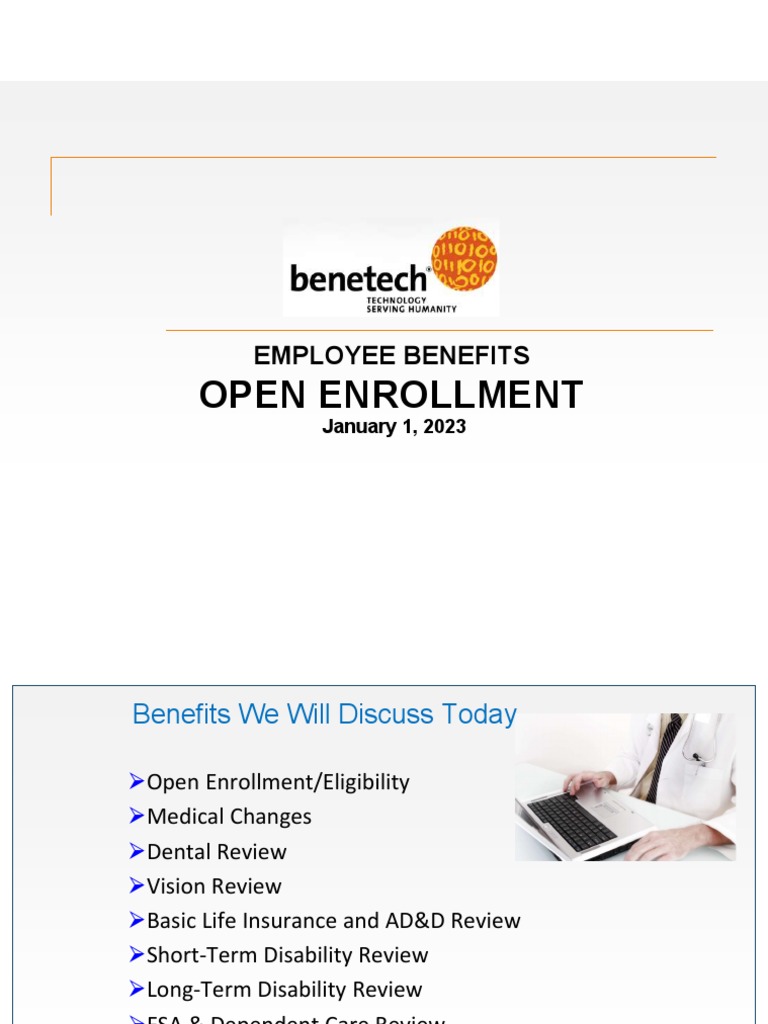 2023 Open Enrollment Benefit Presenation - 11142022 | PDF | Health ...