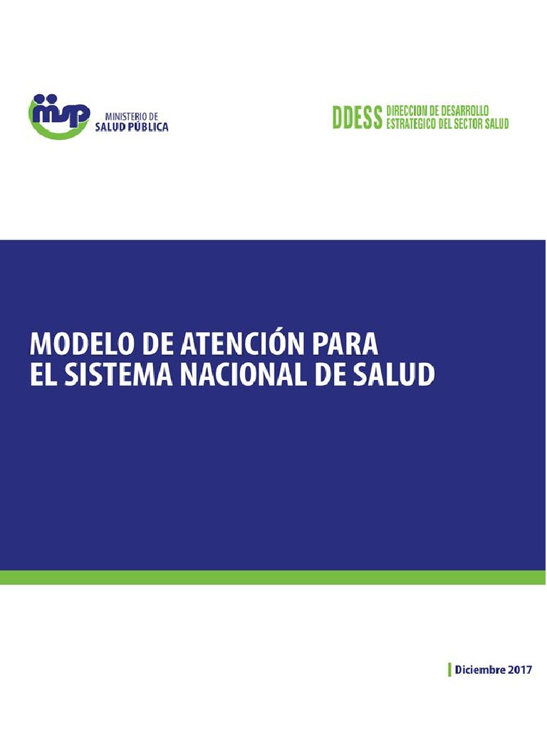 Modelo de Atencion en Salud para El Sistema Nacional de Salud | Descargar gratis PDF ...