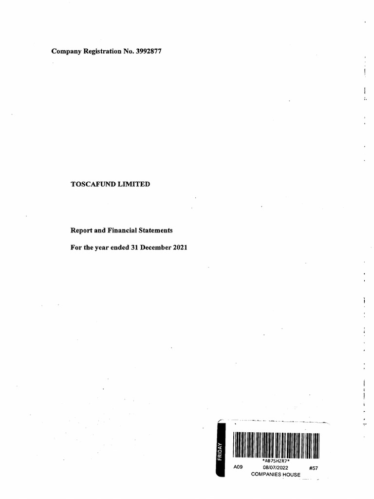 ToscaFund 2021 | PDF