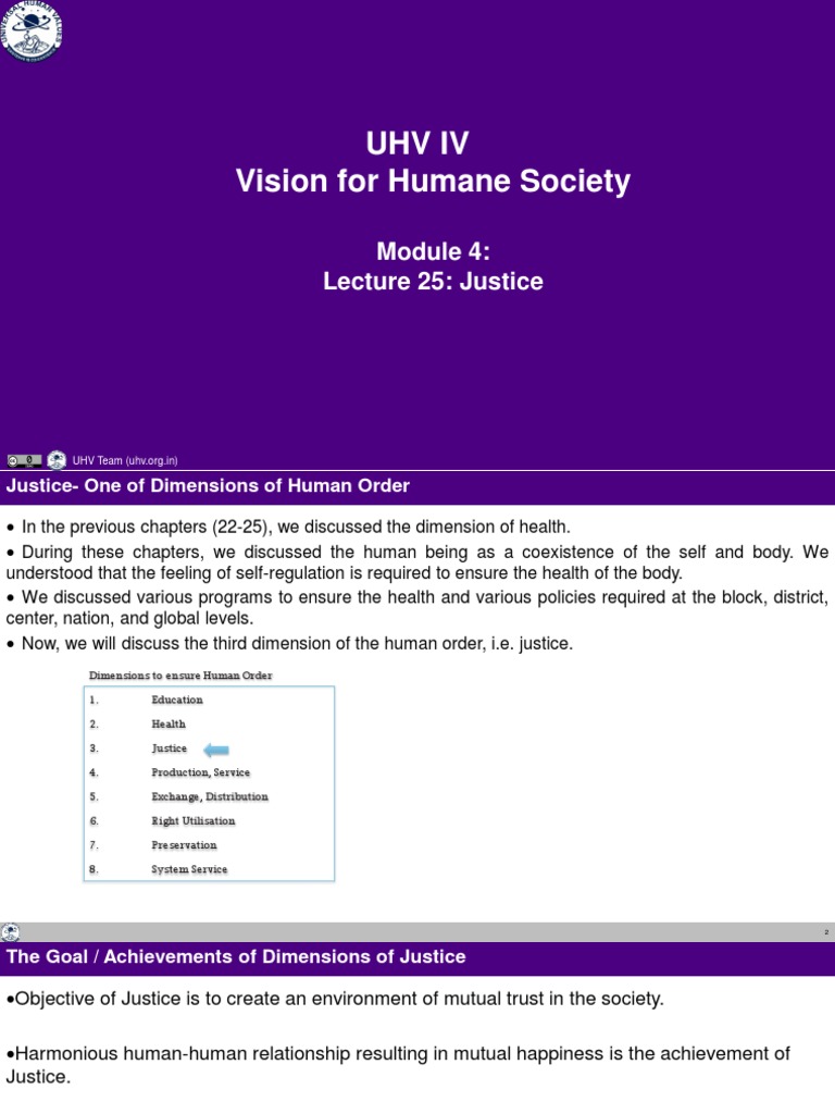 Justice in Humane Society Framework | PDF | Pollution | Justice