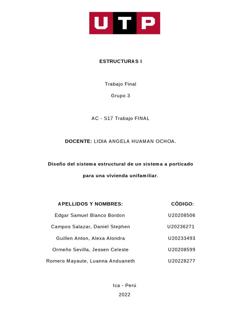G3 Estructuras TF | PDF | Hormigón | Albañilería
