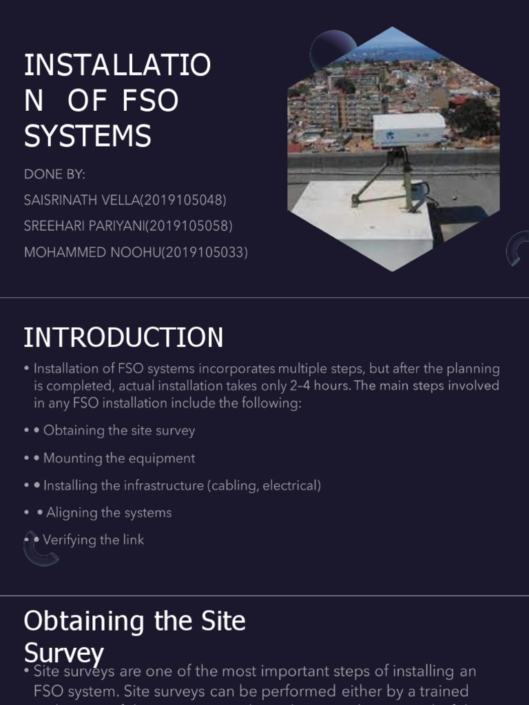 Installation of FSO Systems | PDF