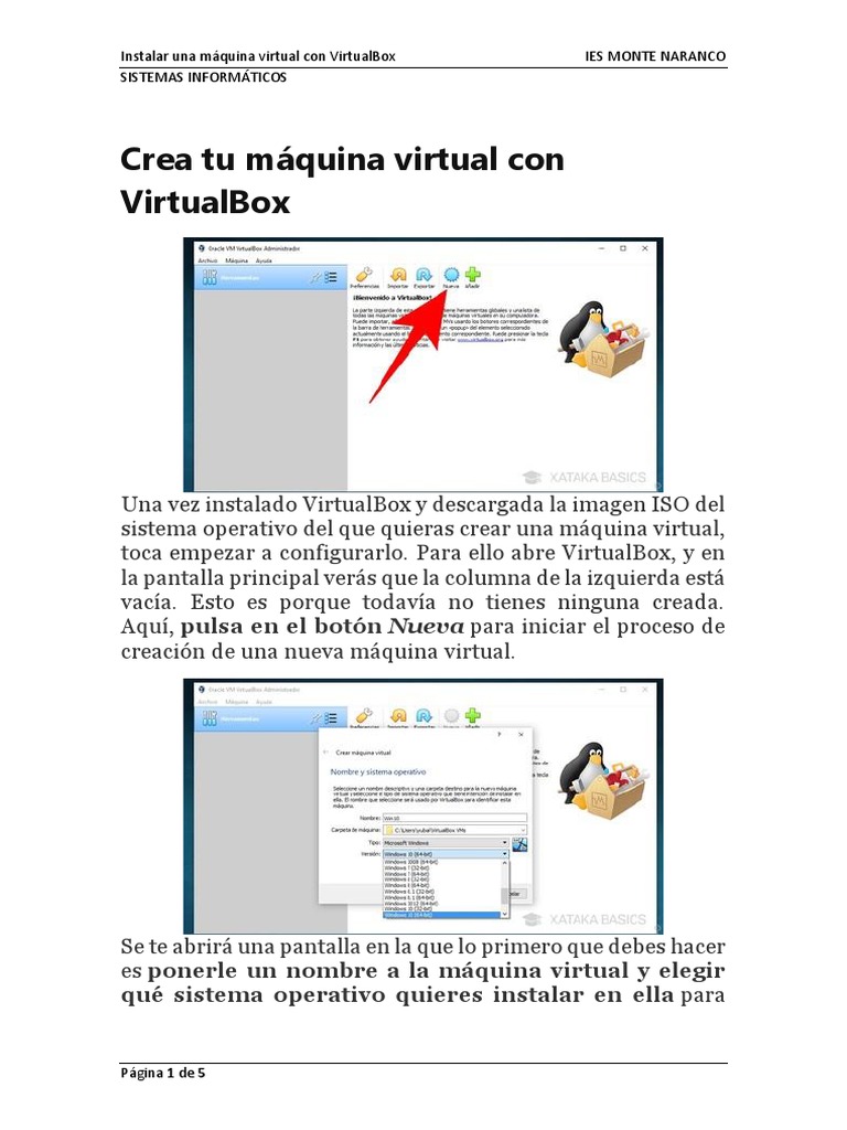 Instalar Windows 10 Con Virtualbox | PDF | Archivo de computadora | Disco duro