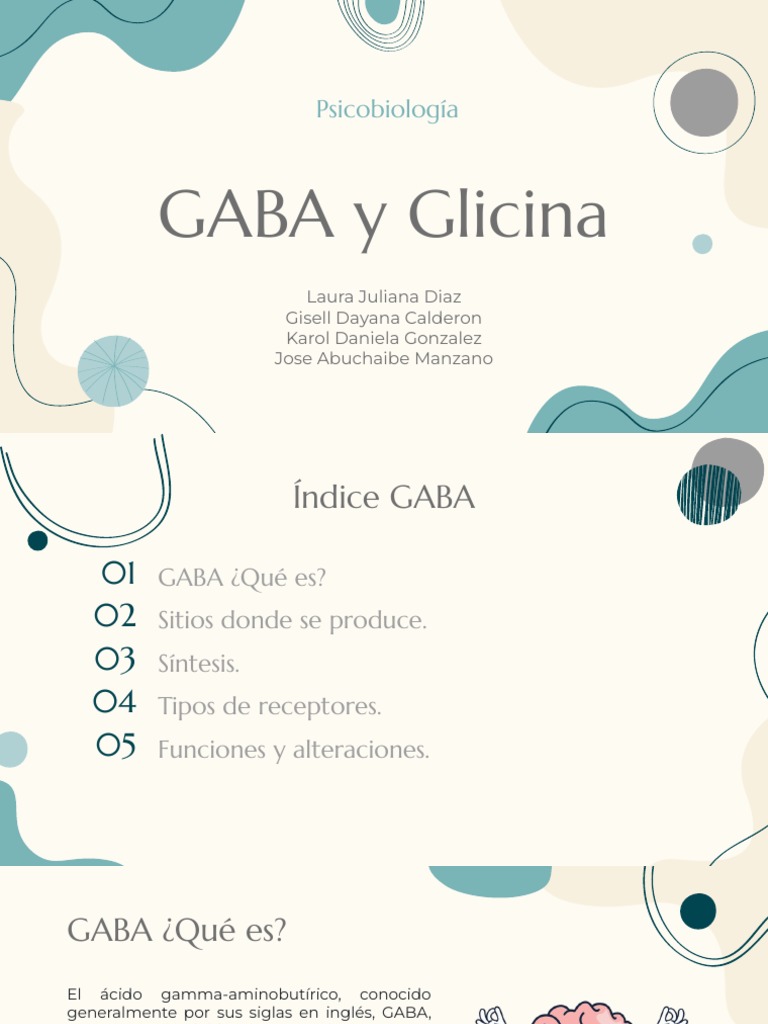 GABA y Glicina | PDF | Glicina | Neurociencia