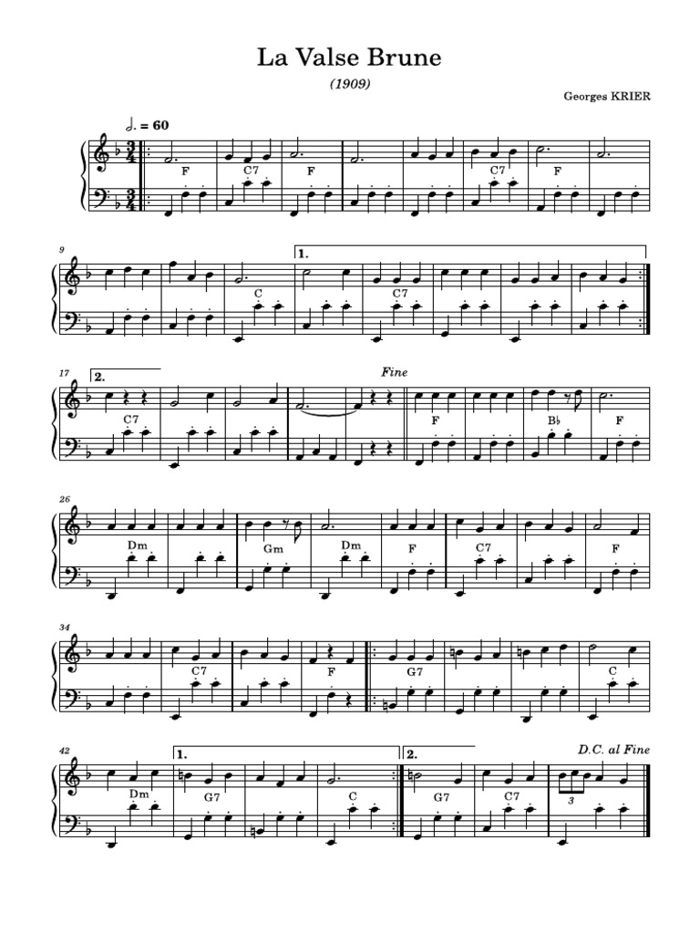 La Valse Brune - Georges Krier | PDF