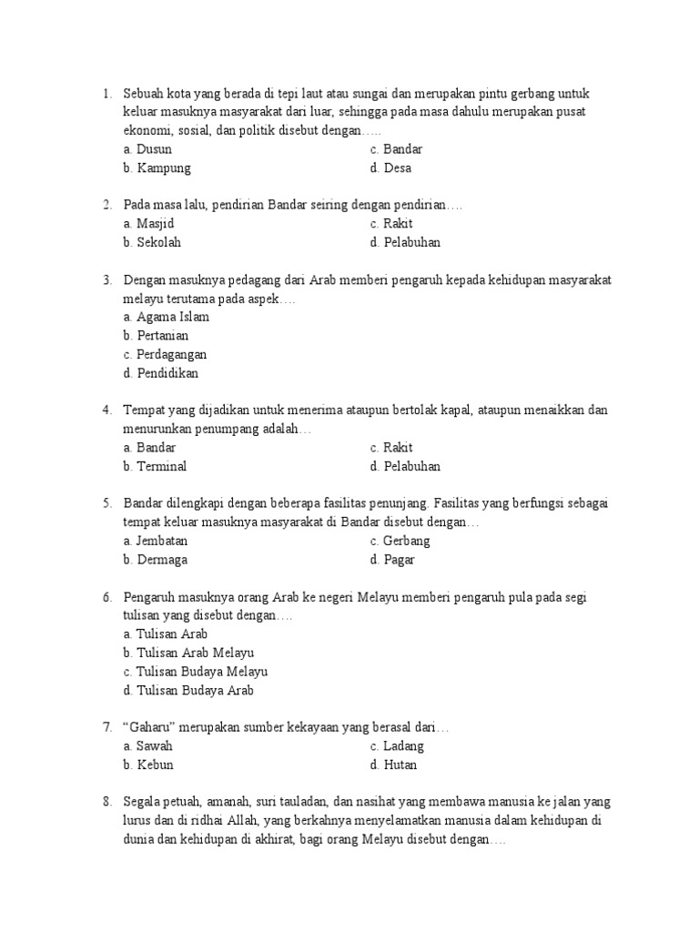 Soal BMR Kelas 9 | PDF