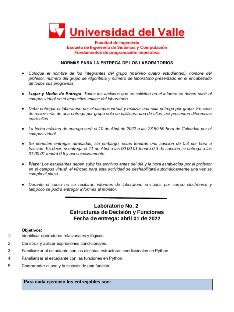 Lab 2 | PDF | Algoritmos | Programación de computadoras