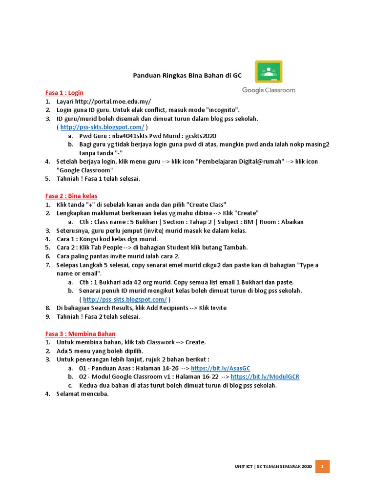 Panduan Ringkas Bina Bahan Di GC | PDF