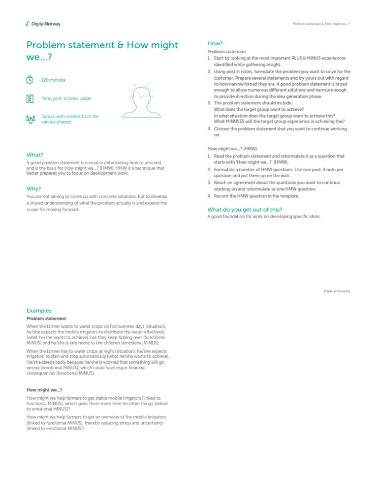 Crafting Effective Problem Statements | PDF | Target Audience | Psychology