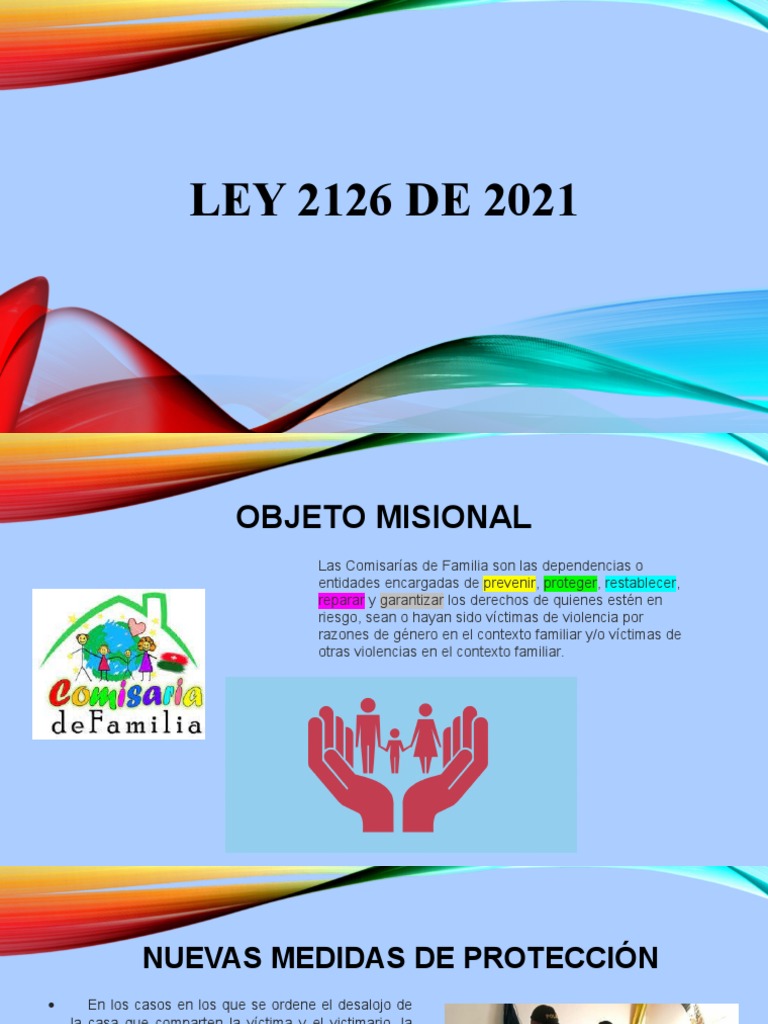 Ley 2126 de 2021 | PDF