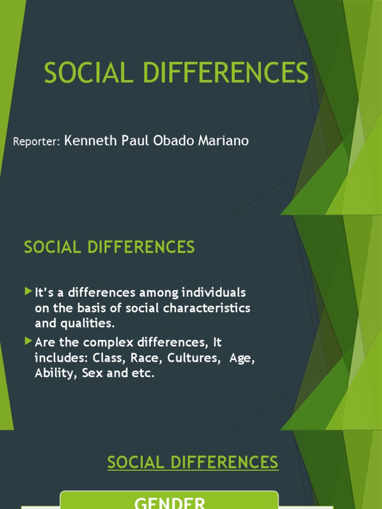 Social Differences | PDF