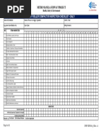 Plate Compactor Inspection Checklist | PDF | Technology & Engineering