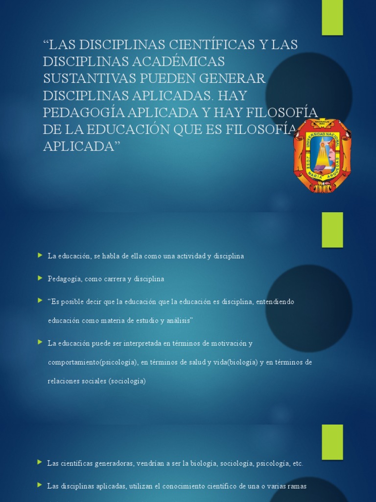 Las Disciplinas Científicas y Las Disciplinas Académicas | PDF