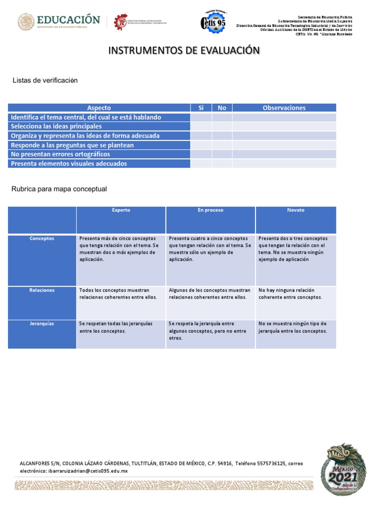 Instrumentos de Evaluacion | PDF | Evaluación | México