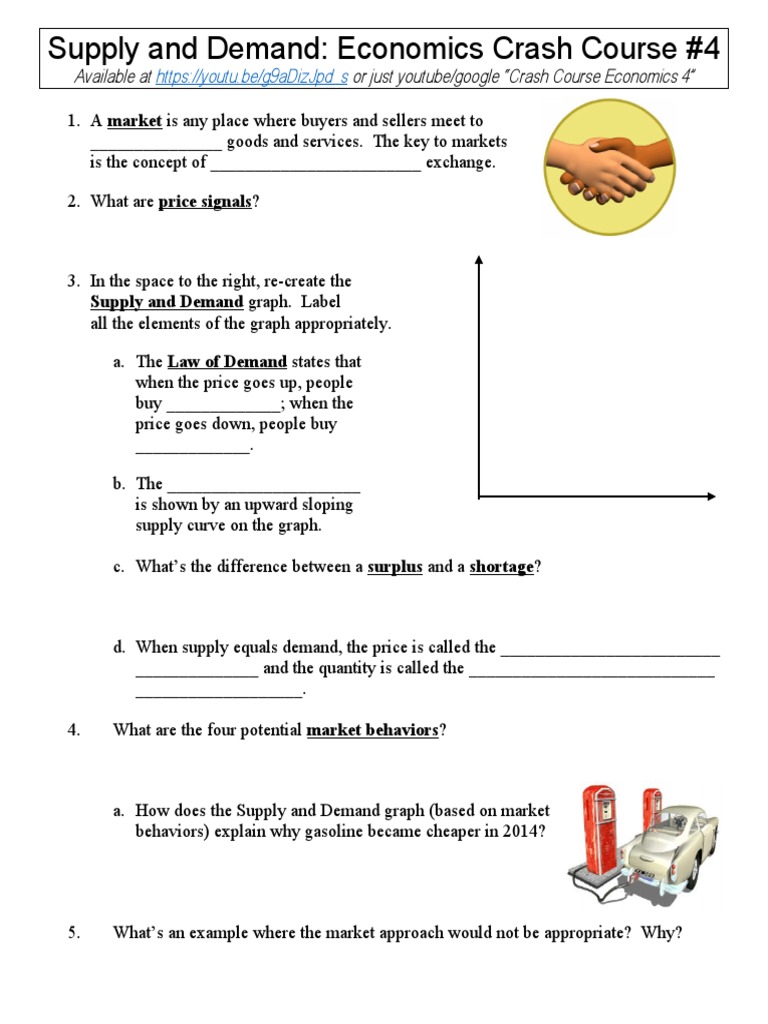 Crash Course Economics 4 Supply and Demand | PDF | Finance & Money ...
