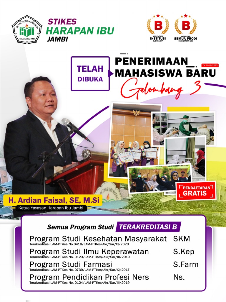 Brosur PMB 2022 GIII STIKES Harapan Ibu Jambi IT Kampus | PDF