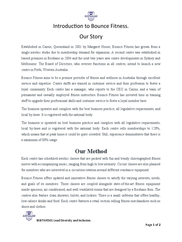 Introduction To Bounce Fitness 2021 | PDF