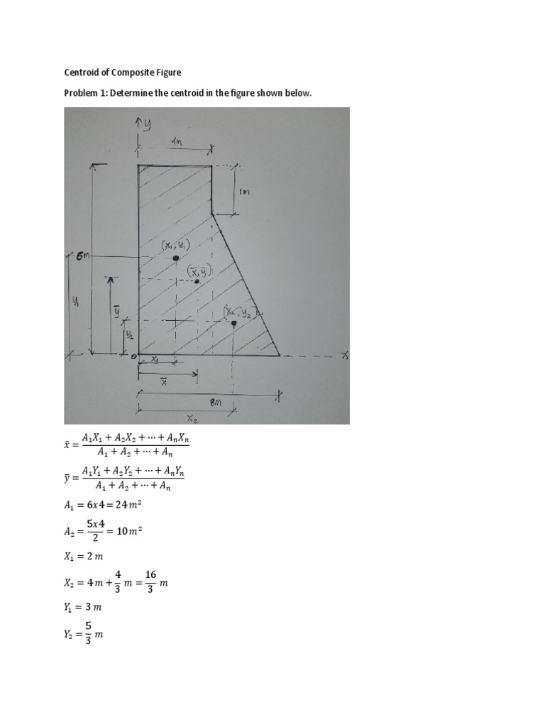 Centroid of Composite Figure | PDF