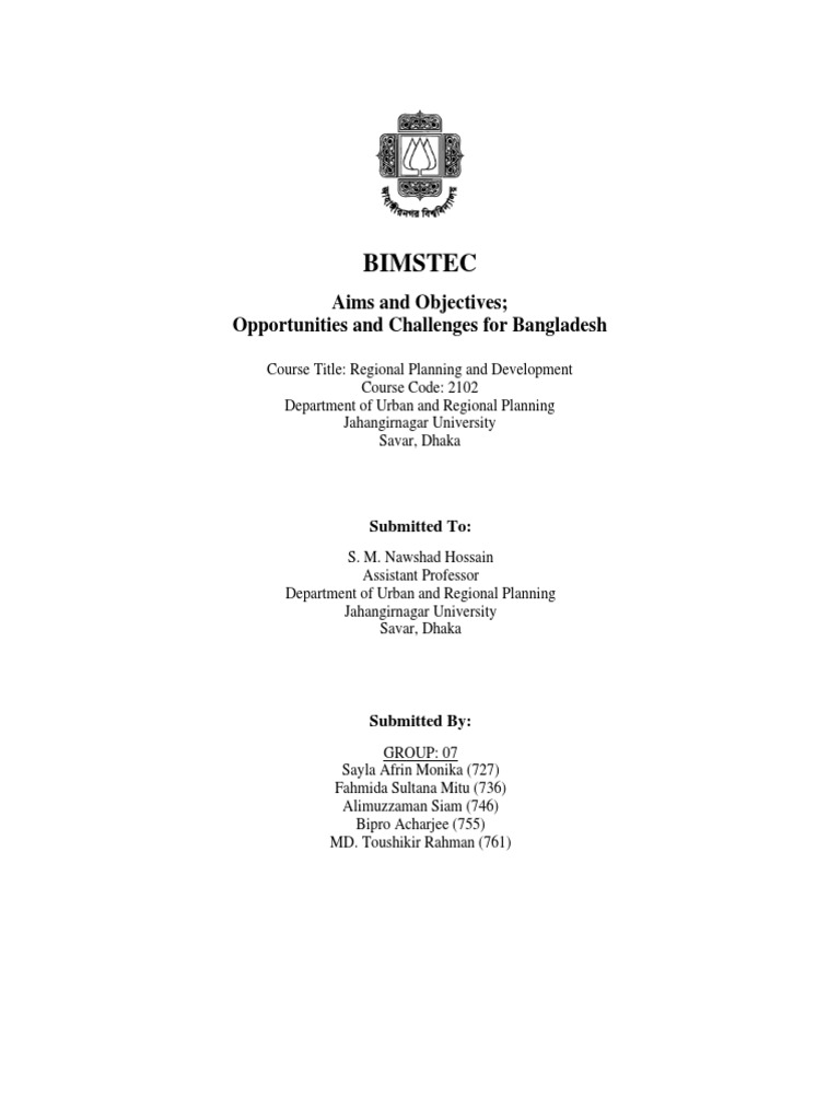 Bim Stec | PDF | Economies | International Relations