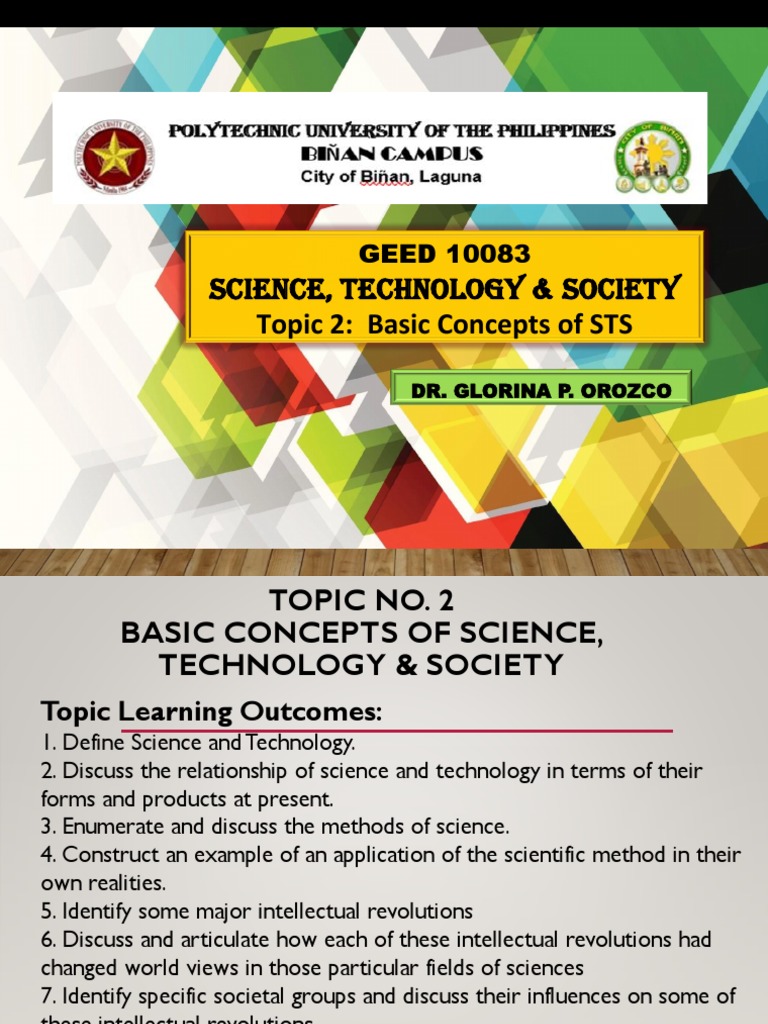STS Topic 2 PPT - Revised | Download Free PDF | Science | Society