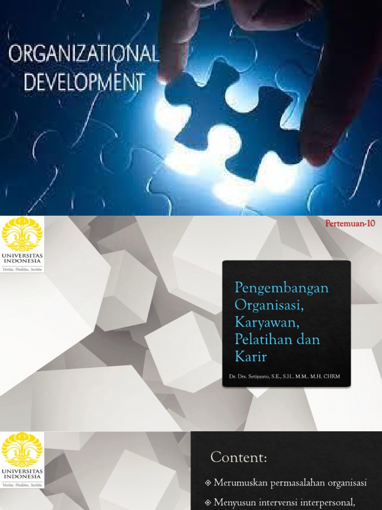 Modul 9 - Pengembangan Organisasi, Pengembangan Karyawan, Pengembangan ...