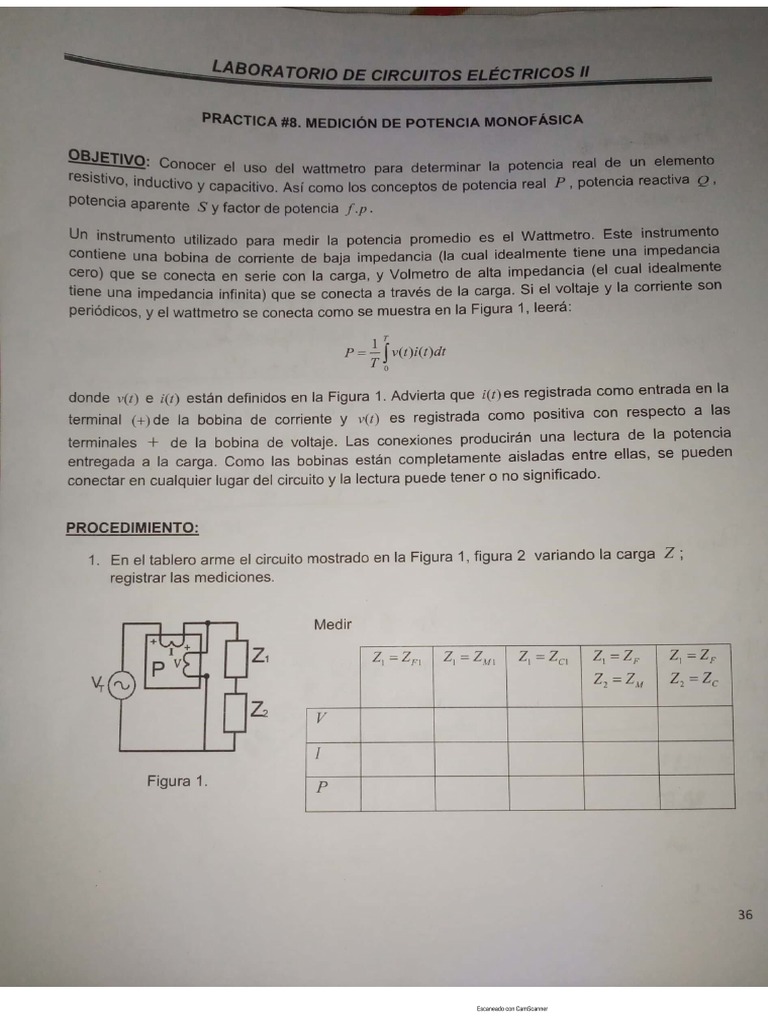 Prácticas 8-11 Circuitos | PDF