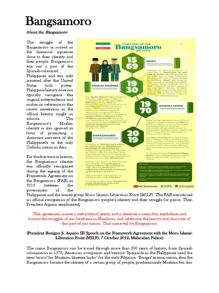 Bangsamoro Brief History | PDF | Philippines | International Relations