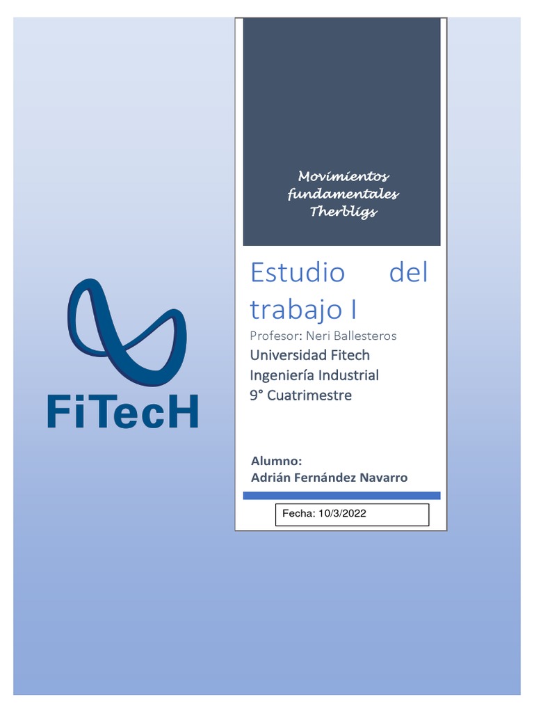 Análisis de Movimientos Therbligs | PDF