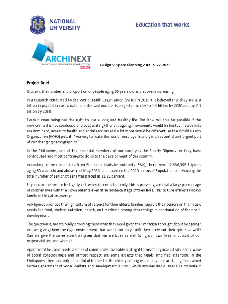 Archinext Project Brief 2022 - 2023 | PDF | Efficient Energy Use ...