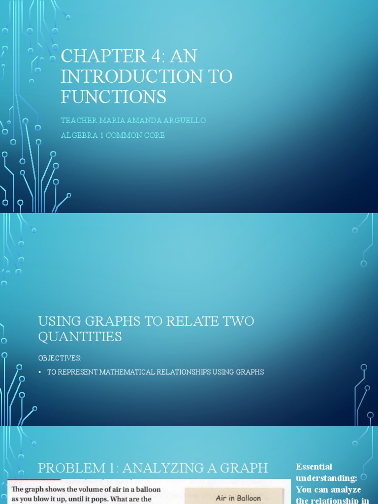 Chapter4 Algebra1 | PDF | Function (Mathematics) | Nonlinear System